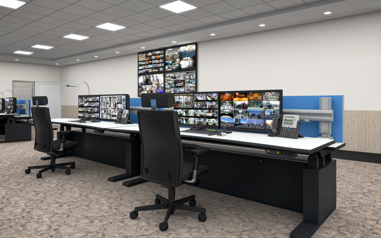 Security/CCTV Control Room Design, Furniture & Equipment - Mayteck
